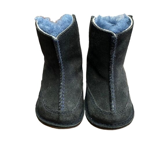 UGG | Shoes | Ugg Boo Bootie Baby Boots Navy Blue Shearling Sz Small 6 ...
